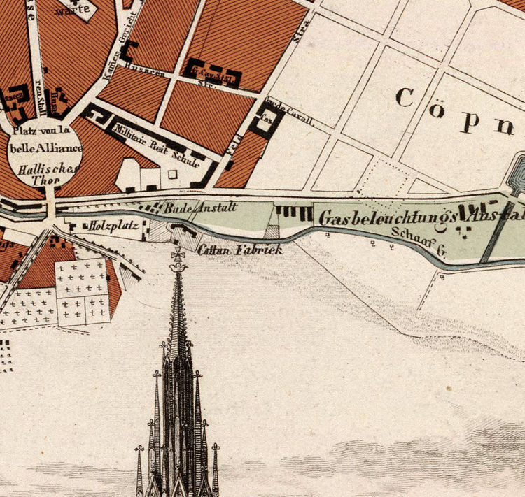 Old Map of Berlin Germany 1860 Vintage Map Wall Map Print - VINTAGE ...