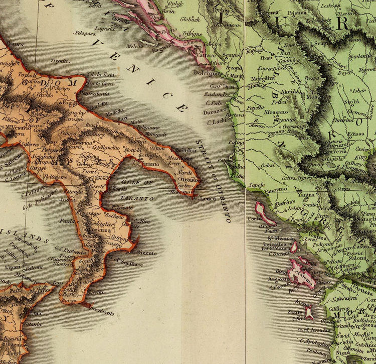 Beautiful Old Map of Europe 1816 (four plates) - VINTAGE MAPS AND PRINTS