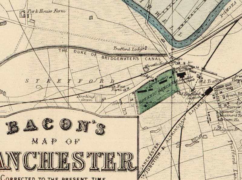 Old Map of Manchester and Salford 1880 - OLD MAPS AND VINTAGE PRINTS
