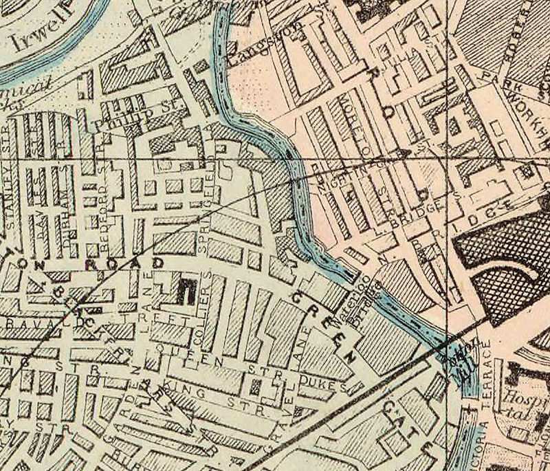 Old Map of Manchester and Salford 1880 Vintage Map Wall Map Print ...