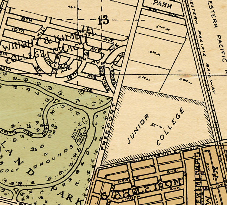 Old Fashioned Street Maps