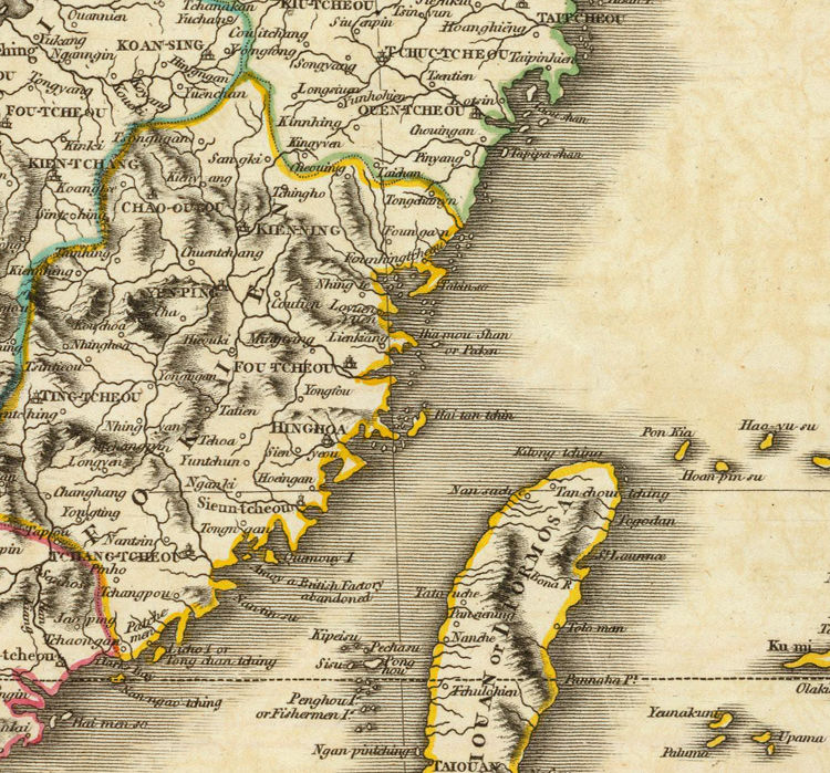 Old Map of China 1801 Vintage Map Wall Map Print - VINTAGE MAPS AND PRINTS