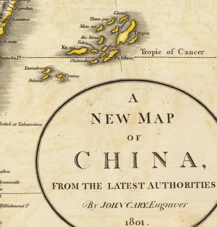 Old Map of China 1801 Vintage Map Wall Map Print - VINTAGE MAPS AND PRINTS