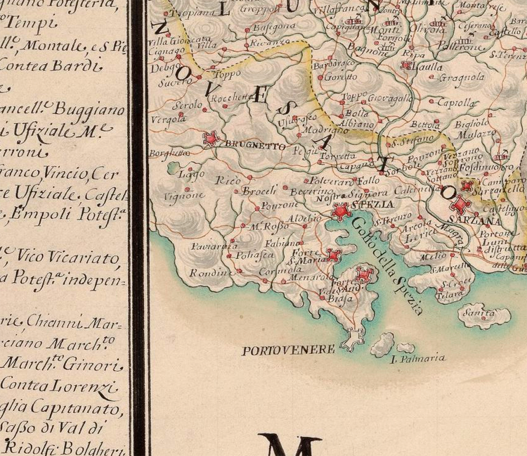 Old Map of Tuscany Toscana Italy 1780 Vintage Map Wall Map Print ...