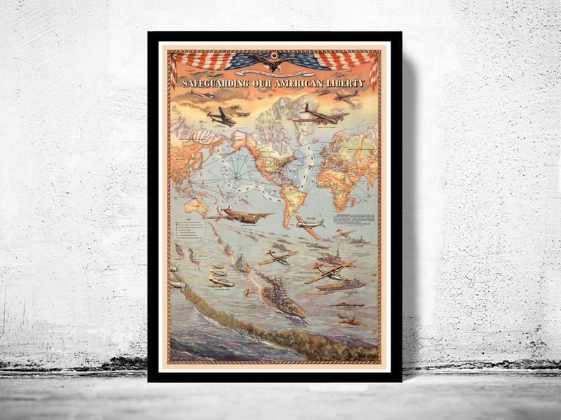 OLD WAR POSTERS Collection - VINTAGE MAPS AND PRINTS