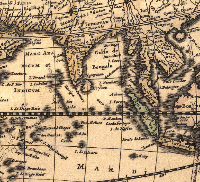 Old World Map 1666 Vintage Map Wall Map Print Old Map of The World ...