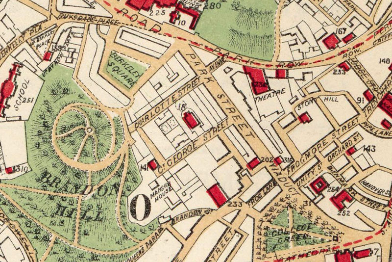 Old Map of Bristol UK 1890 - OLD MAPS AND VINTAGE PRINTS