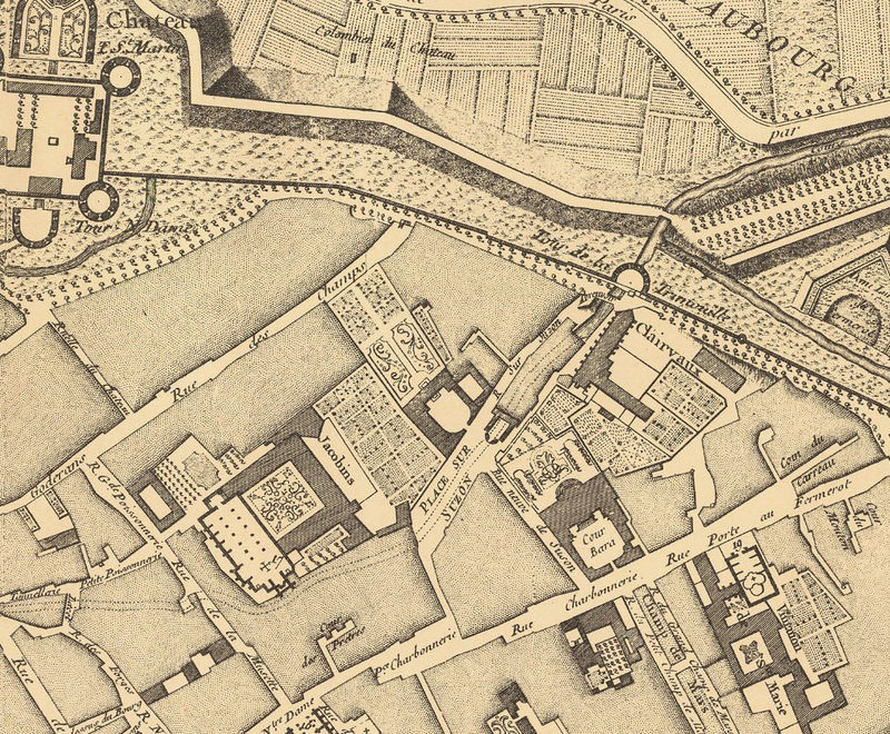 Old Map of Dijon France 1759 Vintage Map Wall Map Print - VINTAGE MAPS ...