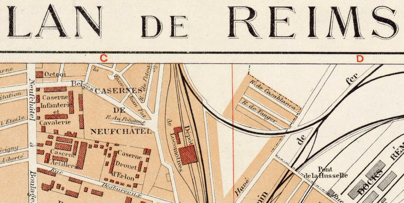 Old Map of Reims France 1926 Vintage Map Wall Map Print - VINTAGE MAPS ...