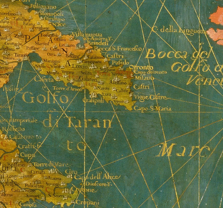 Old Map of Italy 1578 Vintage Map Wall Map Print - VINTAGE MAPS AND PRINTS