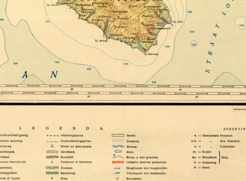 Old Map of Bali Indonesia 1935 Vintage Map Wall Map Print - VINTAGE ...