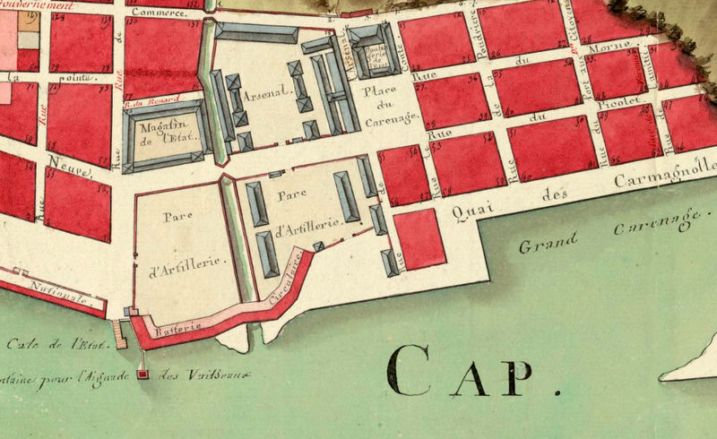 Old Map of Cap-Haitien Le Cap Haiti 1800 Vintage Map Wall Map Print ...