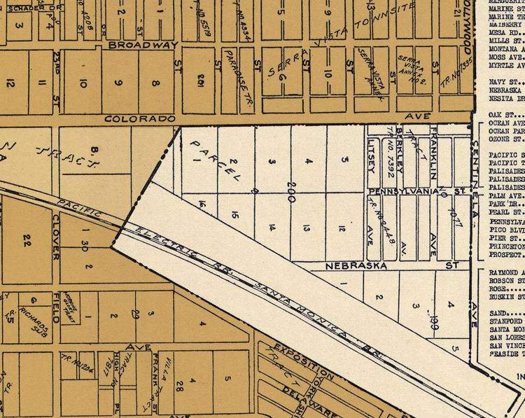 Old Map of Santa Monica LA California 1938 Vintage Map Wall Map Print ...