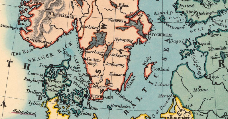 Old Map of Europe 1884 Vintage Map Wall Map Print - VINTAGE MAPS AND PRINTS