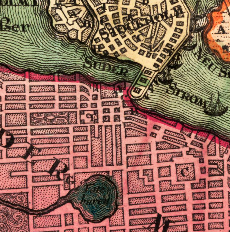 Old Map of Stockholm Sweden 1735 Vintage Map Wall Map Print - VINTAGE ...