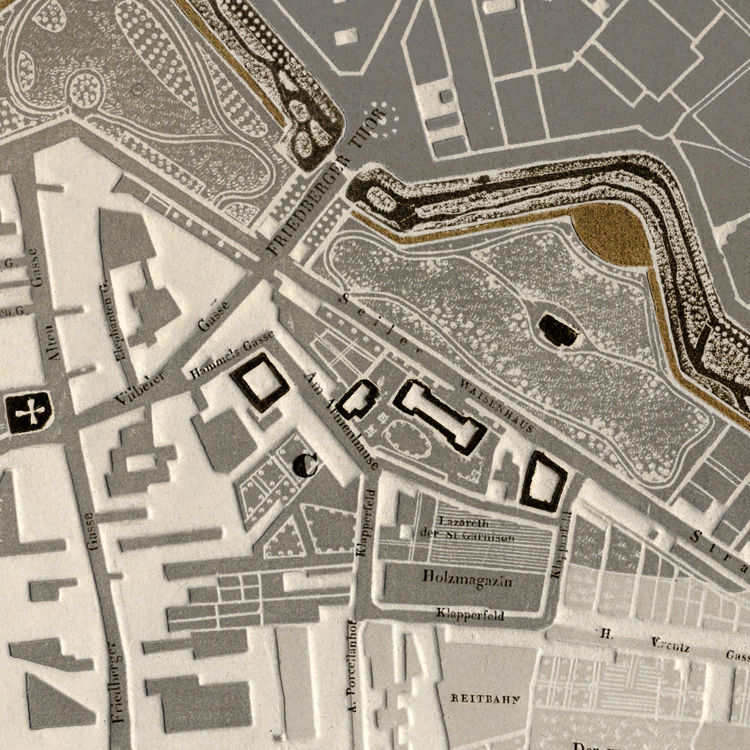 Old Map of Frankfurt Germany 1844 Vintage Map Wall Map Print - VINTAGE ...