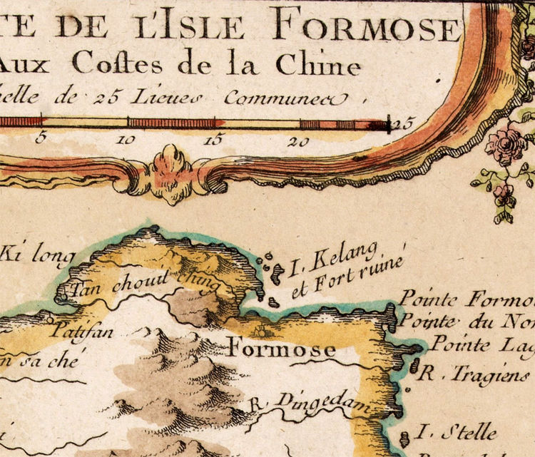 Old Map of Taiwan 1763 Vintage Map Wall Map Print - VINTAGE MAPS AND PRINTS