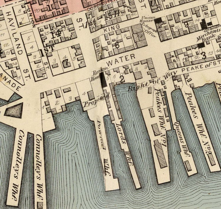 Old Map of Charlottetown Canada 1880 Vintage Map Wall Map Print ...