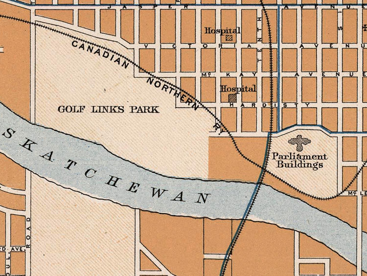 Old Map of Edmonton Canada 1915 Vintage Map Wall Map Print - VINTAGE ...