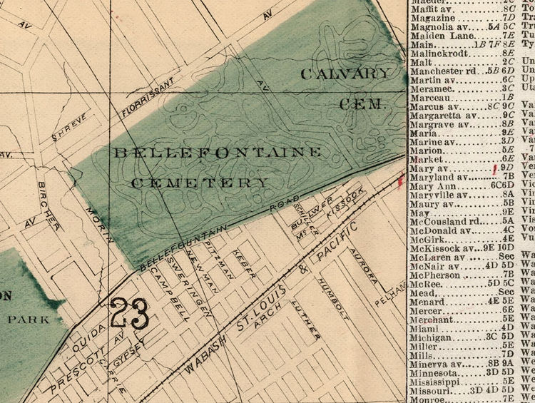 Old map of Saint Louis City St Louis 1882 Vintage Map Wall Map Print ...