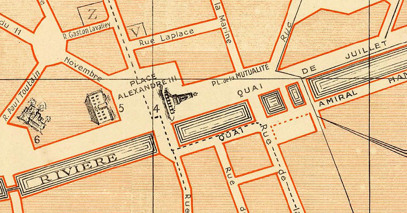 Old Map of Caen France 1930 Vintage Map Wall Map Print - VINTAGE MAPS ...