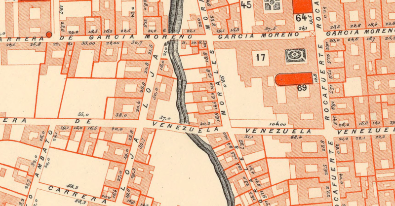 Old Map of Quito Ecuador 1888 Equator Republic Vintage Map Wall Map ...