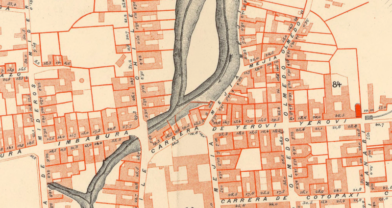 Old Map of Quito Ecuador 1888 Equator Republic Vintage Map Wall Map ...