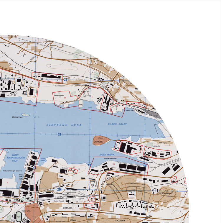 SPLIT - city poster - city map poster print - VINTAGE MAPS AND PRINTS