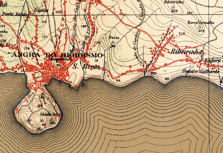 Old Map of Ilha Terceira Açores Azores 1899 Vintage Map Wall Map Print ...
