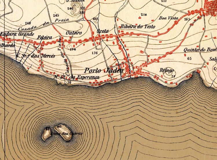 Old Map of Ilha Terceira Açores Azores 1899 Vintage Map Wall Map Print ...