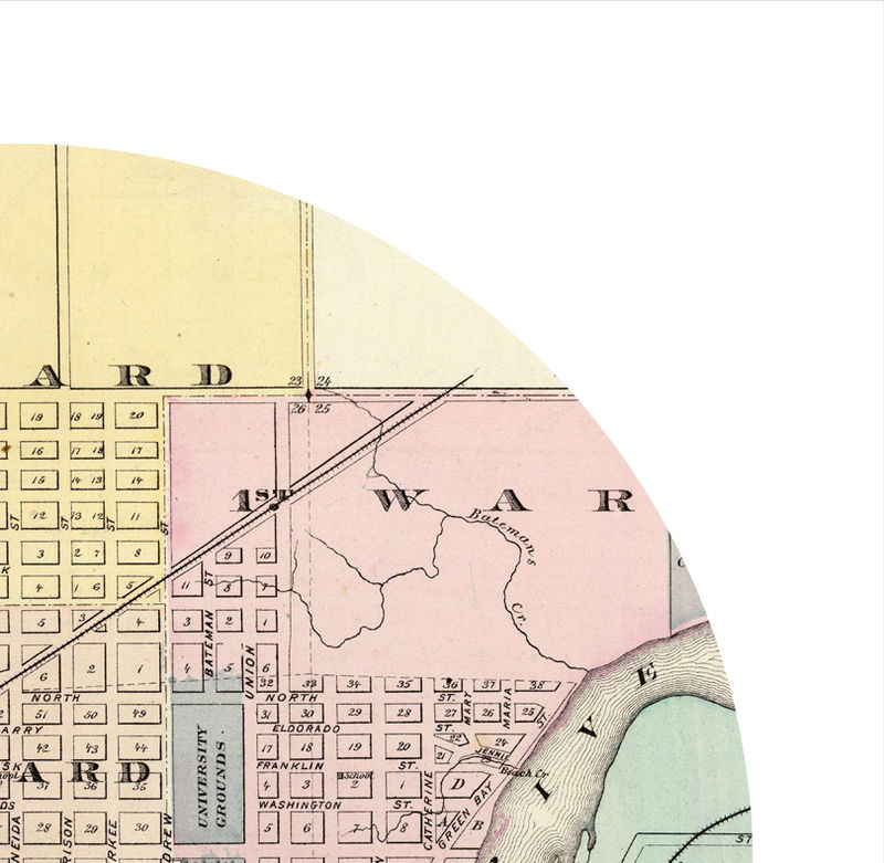 APPLETON WISCONSIN - city poster - city map poster print - VINTAGE MAPS ...