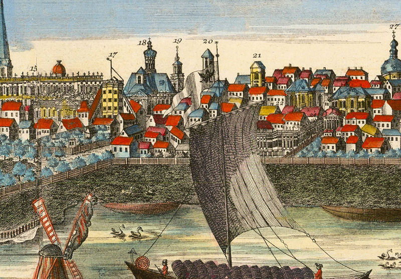 Old Panoramic View of Berlin 1761 Vintage Map Wall Map Print - VINTAGE ...