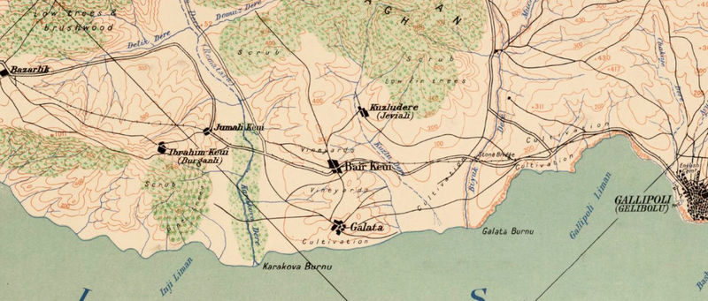 Old Map of Gallipoli Turkey 1919 Vintage Map Wall Map Print - VINTAGE ...