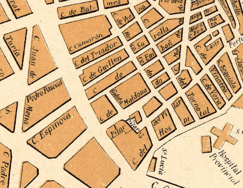 Old Map of Valencia 1905 Spain Vintage Map Wall Map Print - VINTAGE ...