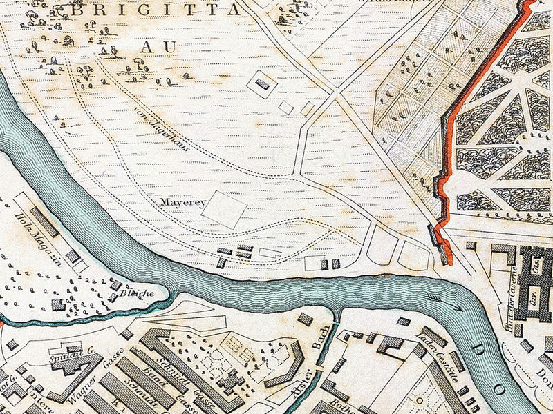 Old Map of Vienna Austria 1833 Vintage Map Wall Map Print - VINTAGE ...