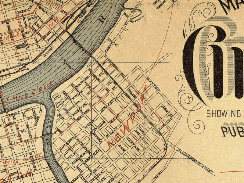 Old Map of Cincinnati 1882 Vintage Map - VINTAGE MAPS AND PRINTS