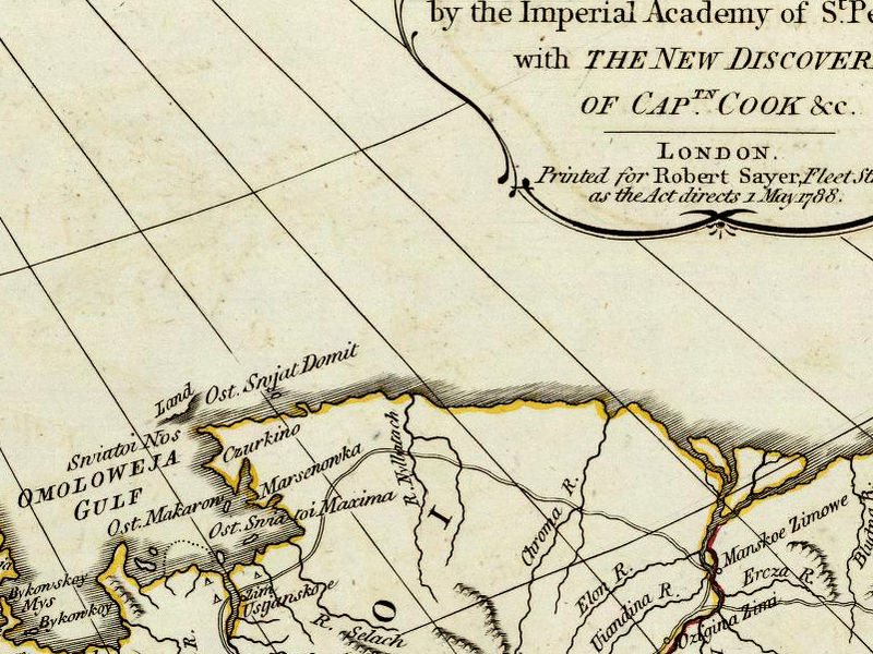 Old Map of Russia Russian Empire 1790 Soviet Union - VINTAGE MAPS AND ...