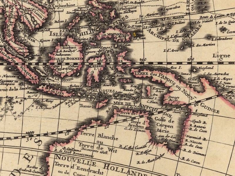 Old Map of the World Map 1703 Vintage Map - VINTAGE MAPS AND PRINTS