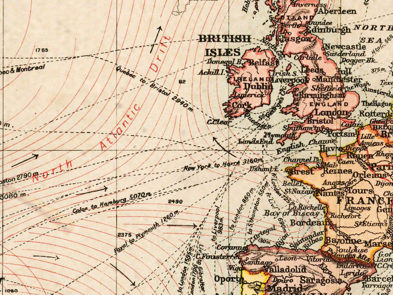 Old Map of the World Vintage Atlas 1908 Vintage Poster Wall Art Print ...