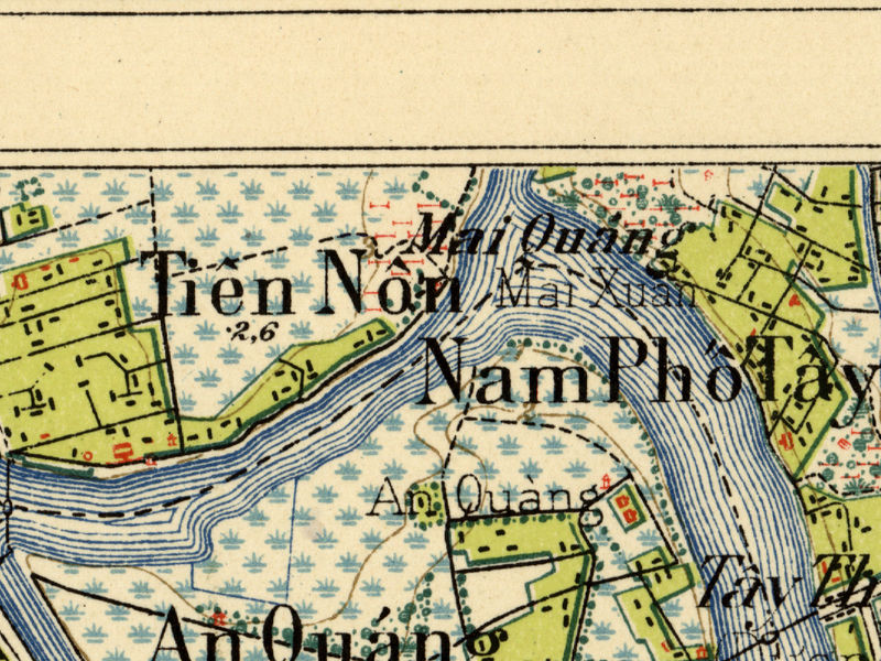 Old Map of Hue Vietnam 1910 Vintage Map - VINTAGE MAPS AND PRINTS