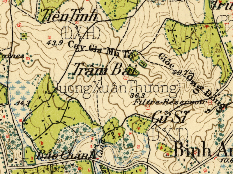 Old Map of Hue Vietnam 1910 Vintage Map - VINTAGE MAPS AND PRINTS