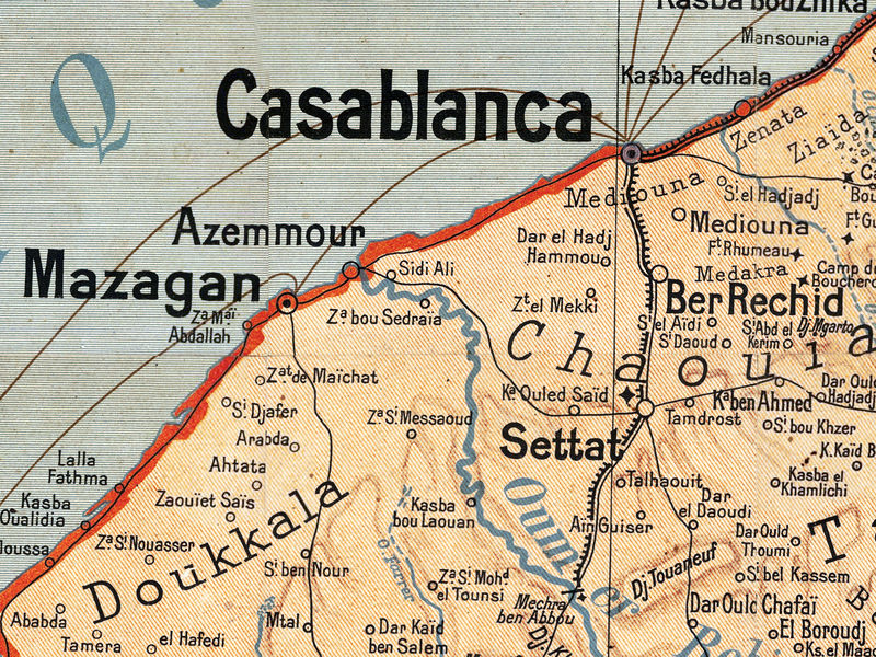Old Map Of Morocco Le Maroc 1937 | lupon.gov.ph