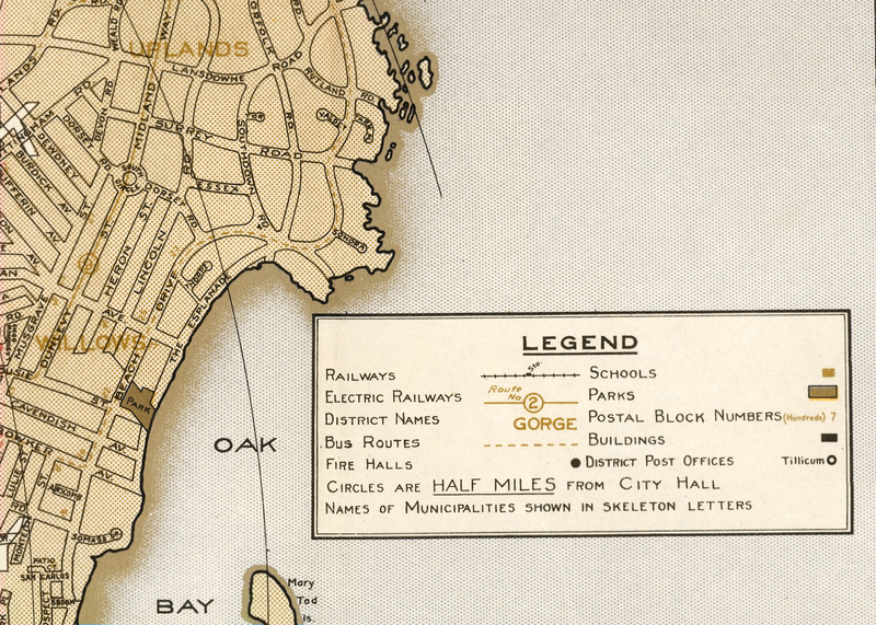 Old Map of Greater Victoria British Columbia 1921 Greater Victoria BC ...
