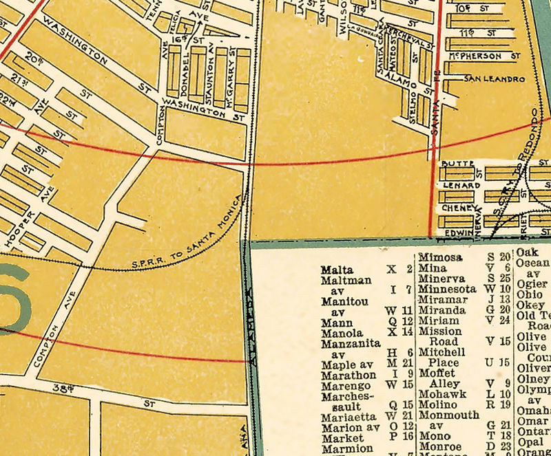 Old Map of Los Angeles 1897 Vintage Map - VINTAGE MAPS AND PRINTS