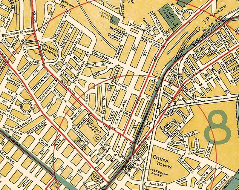 Old Map of Los Angeles 1897 Vintage Map - VINTAGE MAPS AND PRINTS