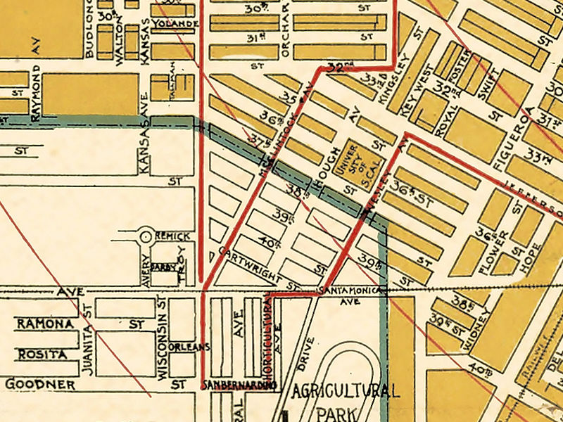 Old Map of Los Angeles 1897 Vintage Map - VINTAGE MAPS AND PRINTS