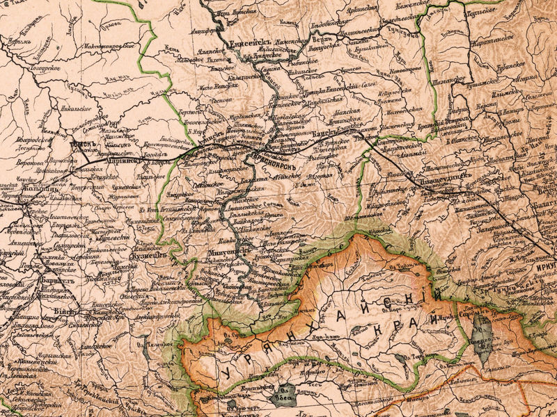 Old Map of Soviet Union 1914 Pre-CCCP USSR map - VINTAGE MAPS AND PRINTS