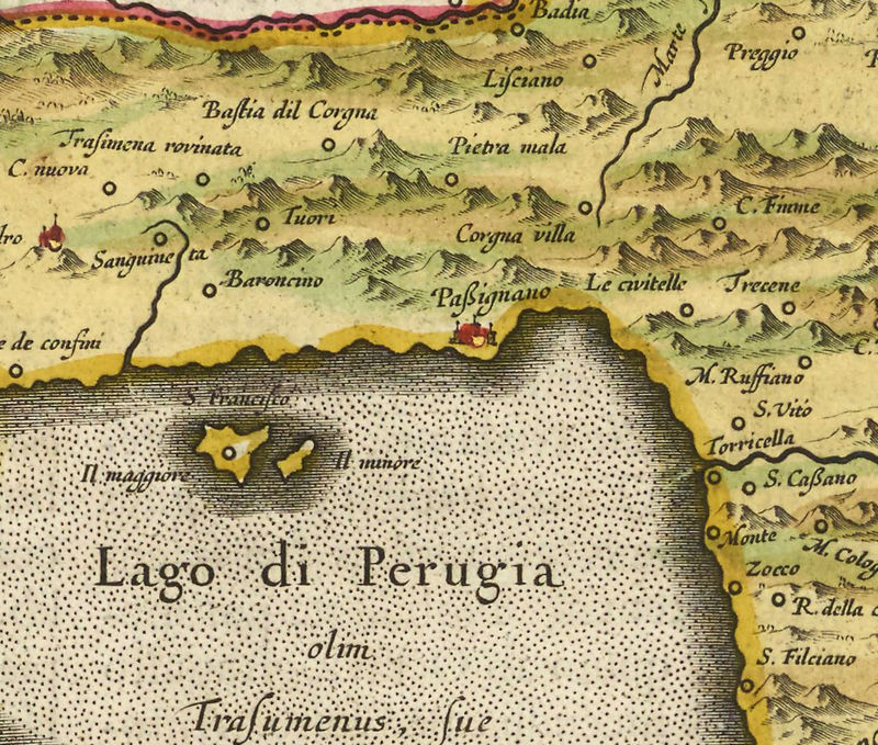 Old Map of Perugia Region Italy 1665 Peruggia Vintage Map - VINTAGE ...