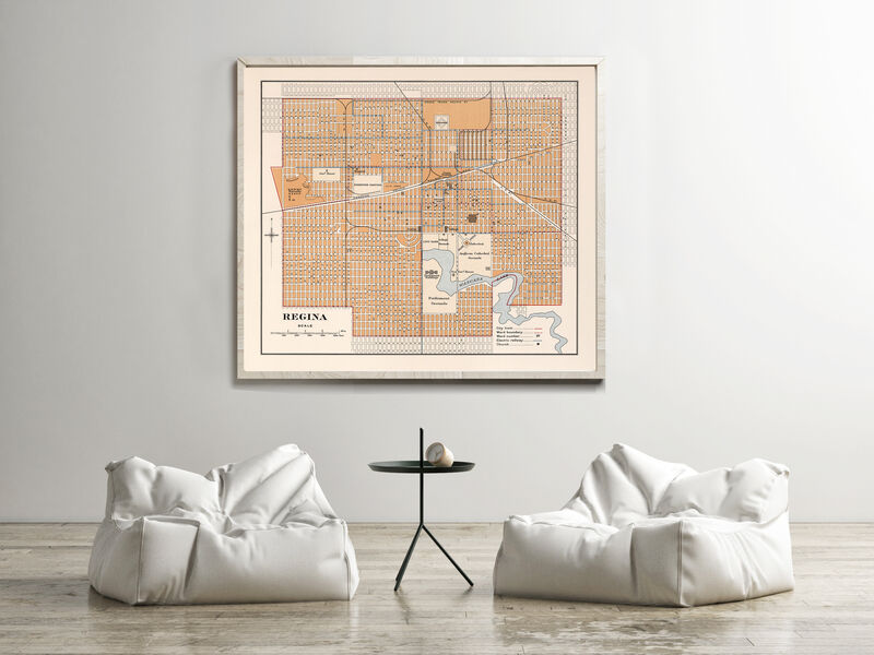 Old Map of Regina Saskatchewan Canada 1915 Vintage Map - VINTAGE MAPS ...