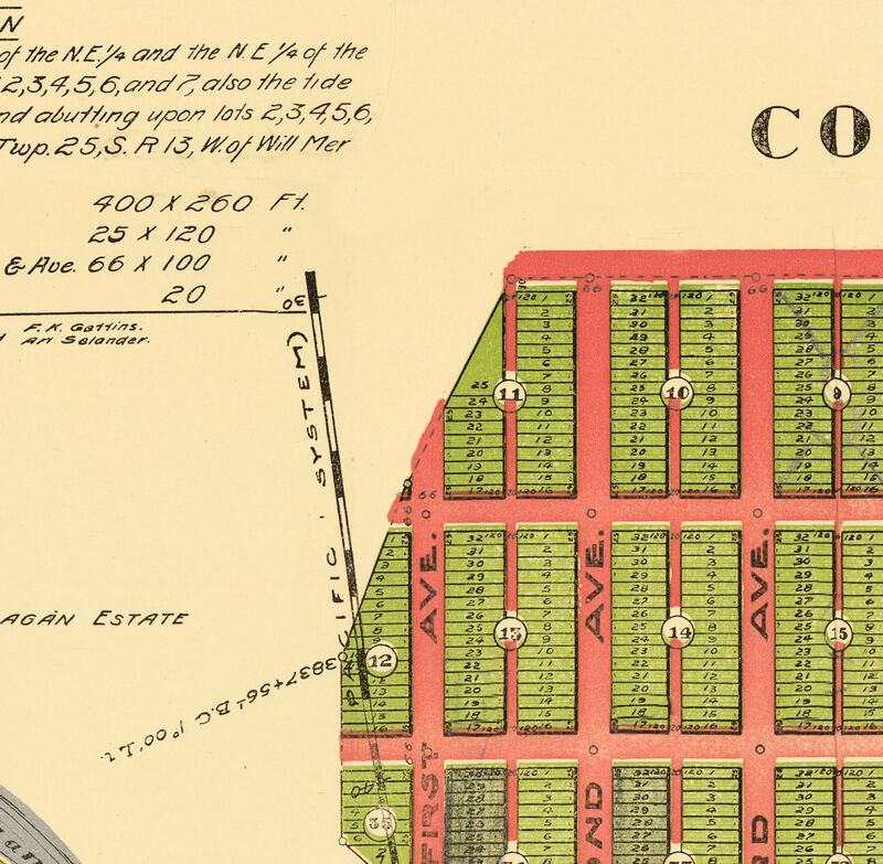 Old Map of Coos Bay Oregon 1906 Vintage Map - VINTAGE MAPS AND PRINTS